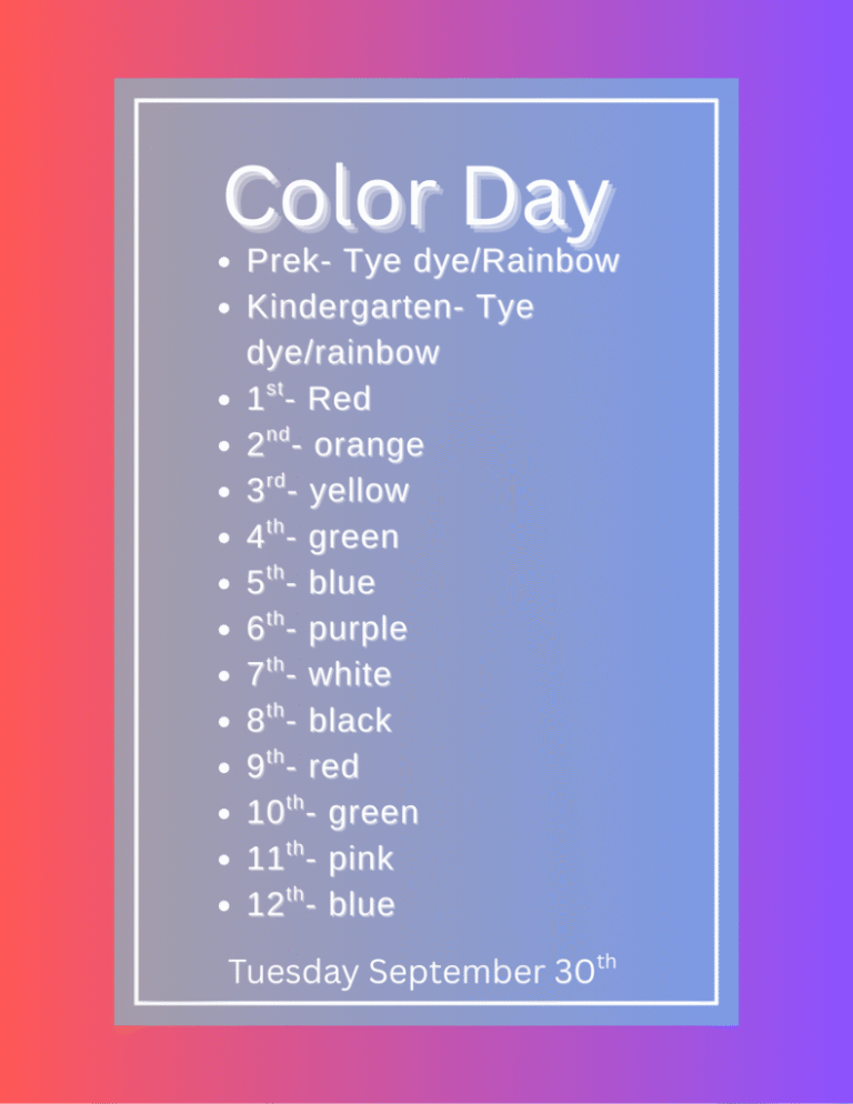 Tuesday Dress-Up Day – Hay Springs Public School